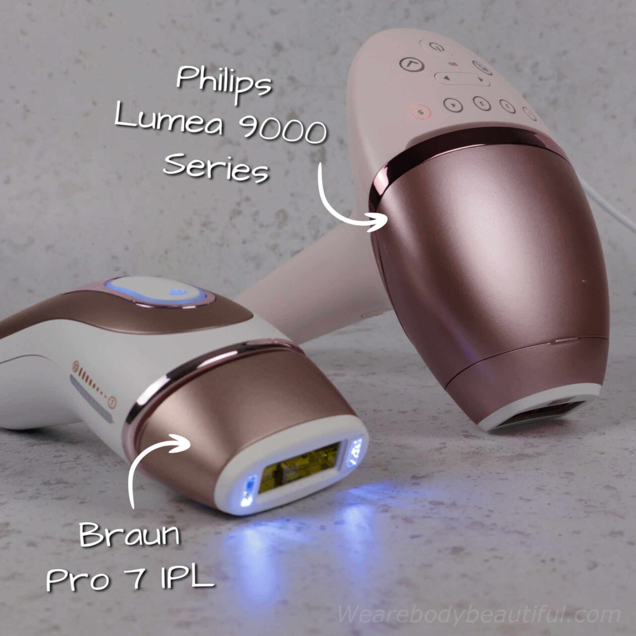 Braun vs Philips IPL comparison review tested by wearebodybeautiful